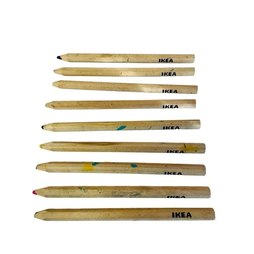 IKEA | Office | Ikea Mala Colored Pencils Unisex Os Tan Natural Wood ...